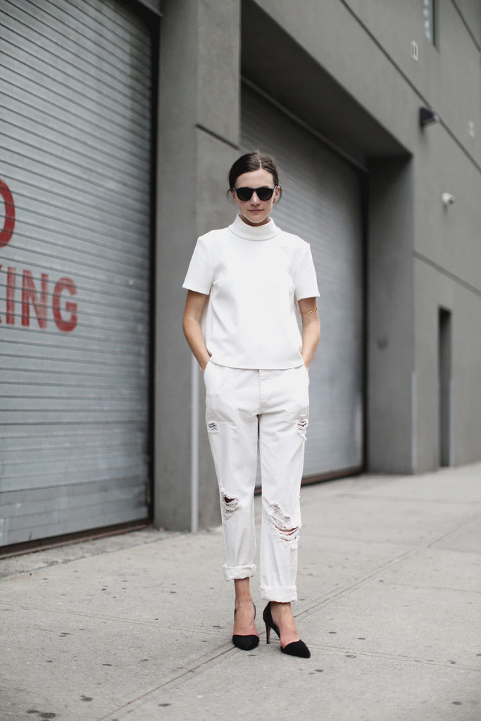 Street style - White Look for NYC — Cup of Couple