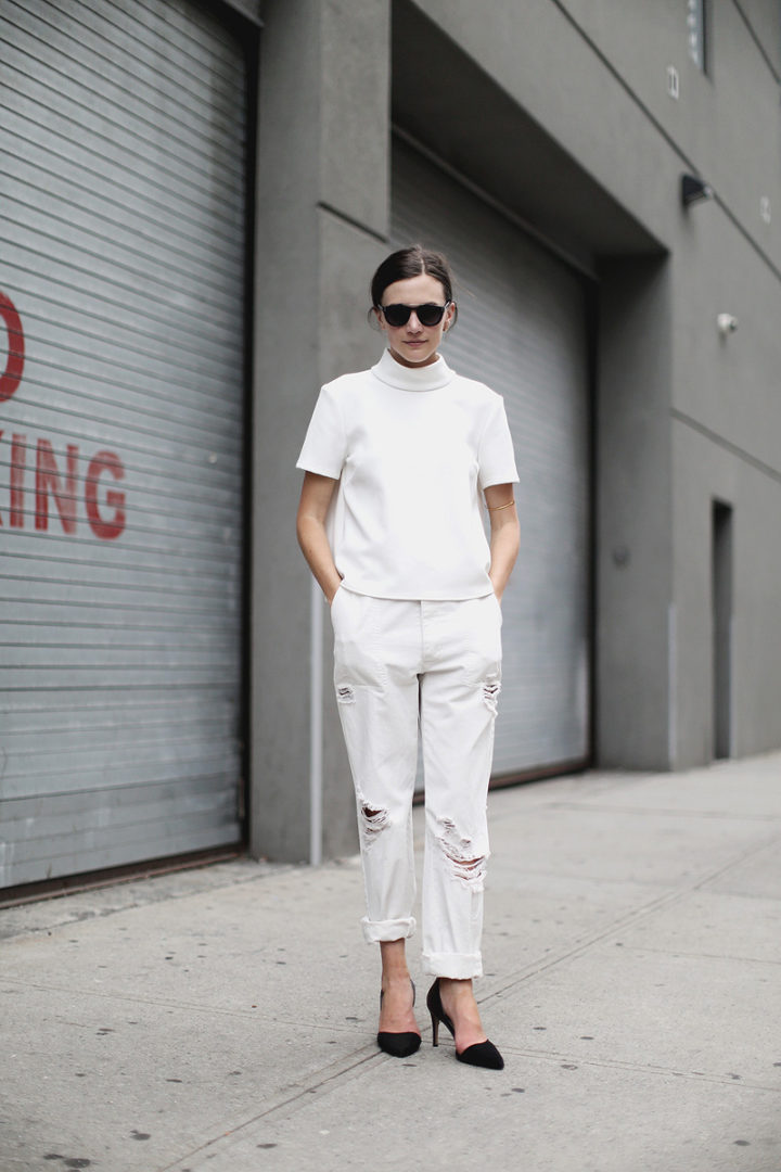 Street style - White Look for NYC — Cup of Couple